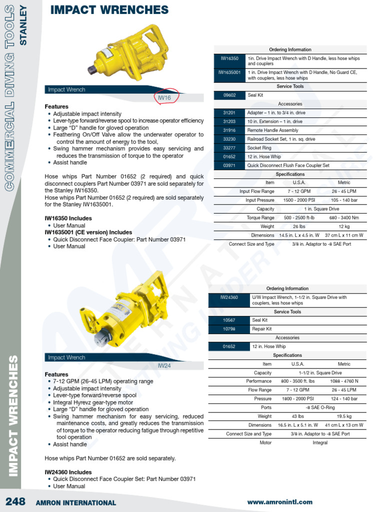 2011 Amron International Catalog Page 248 | PDF | Mechanical ...
