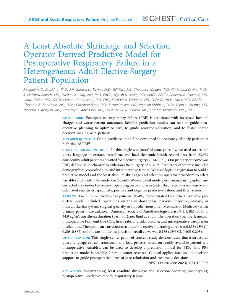 A Least Absolute Shrinkage and Selection Operator | PDF | Bootstrapping ...