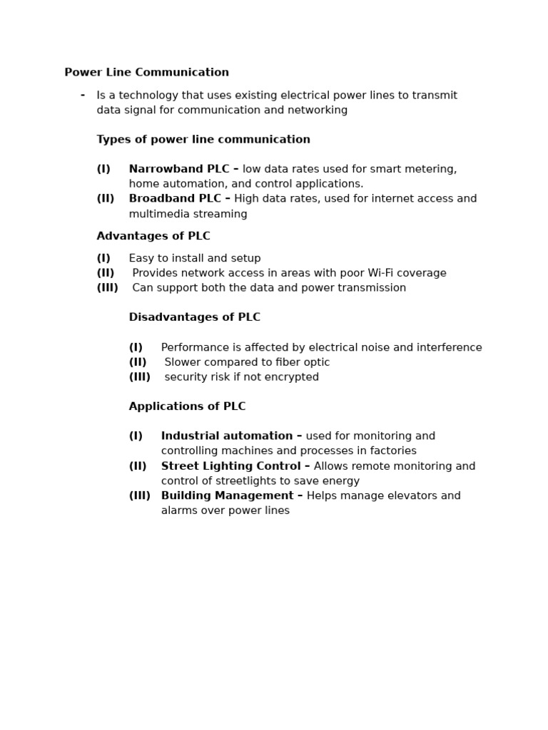 Power Line Communication Overview | PDF
