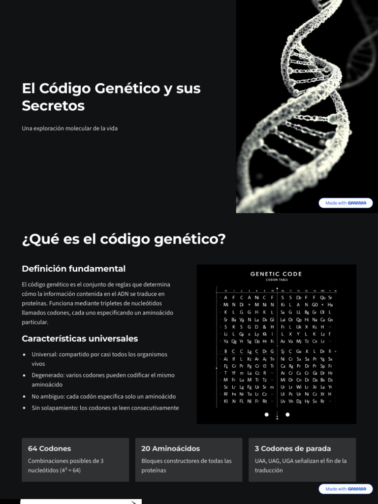 El Código Genético y Sus Zsecretos | PDF | Rna | Adn