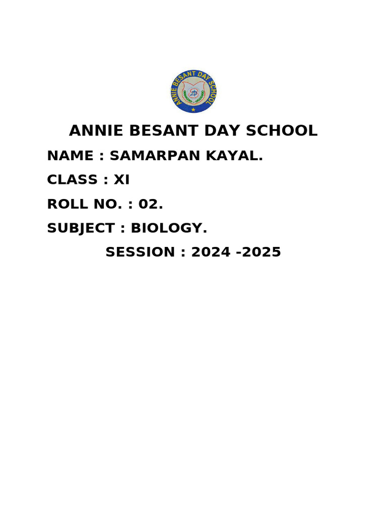 Annie Besant Day School | PDF