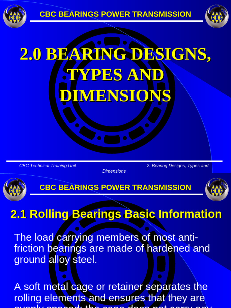 Bearing Designs and Types Overview | PDF | Bearing (Mechanical ...