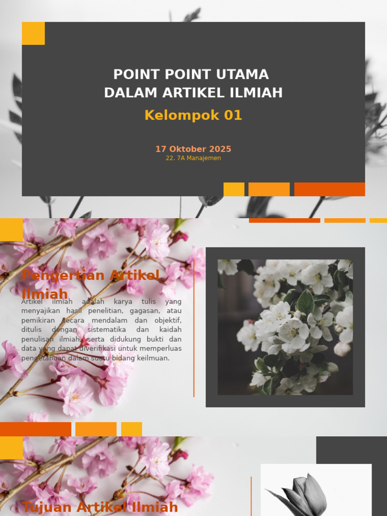 Kelompok 01 Point Point Utama Dalam Karya Ilmiah | PDF