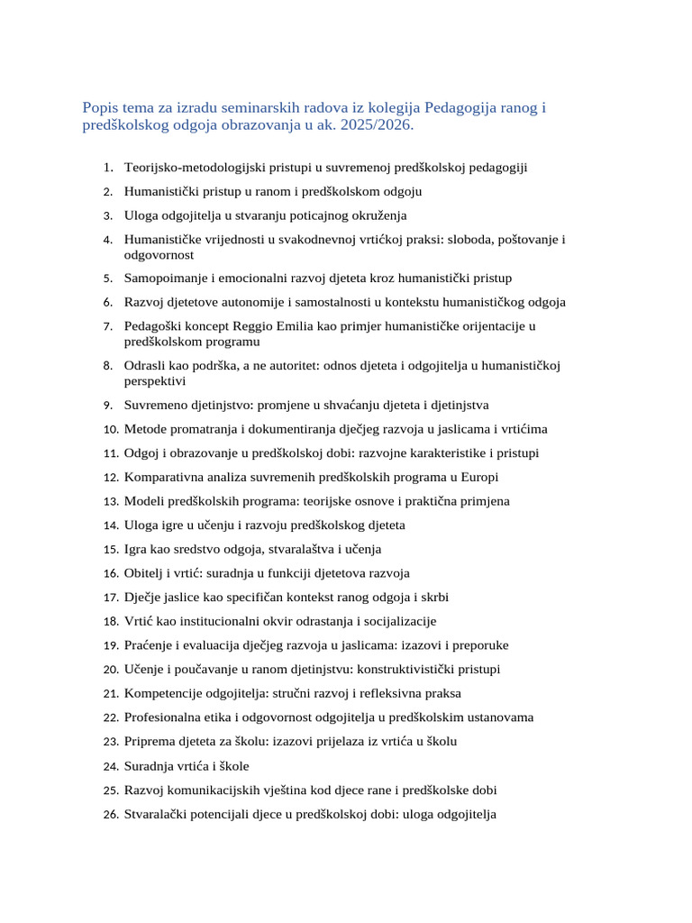 Popis Tema Za PRPOO | PDF