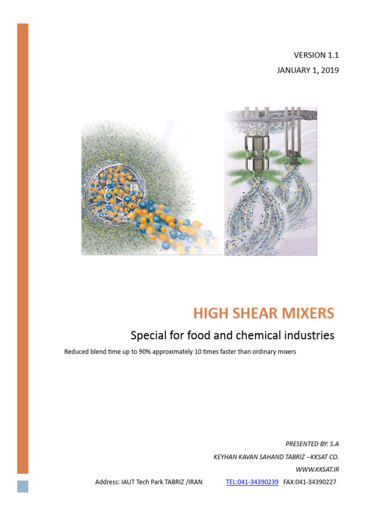 Shear Mixer Cataloge | PDF