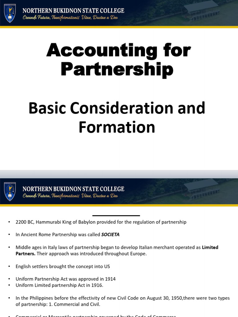 Understanding Partnership Accounting Basics | PDF | Partnership ...