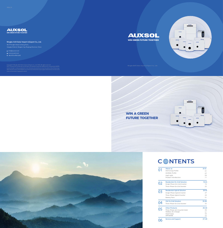 Auxsol Products Catalog | PDF | Photovoltaic System | Photovoltaics