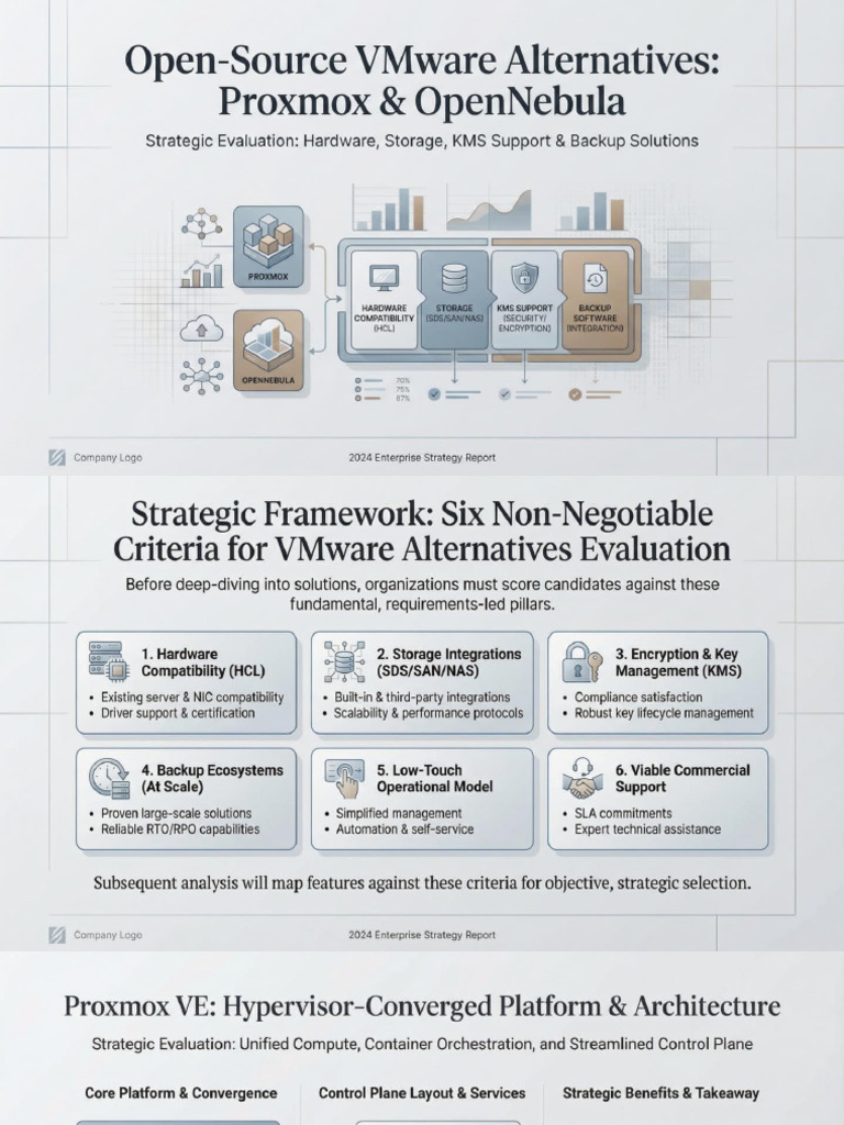 Open-Source VMware Alternatives - Proxmox & OpenNebula | PDF