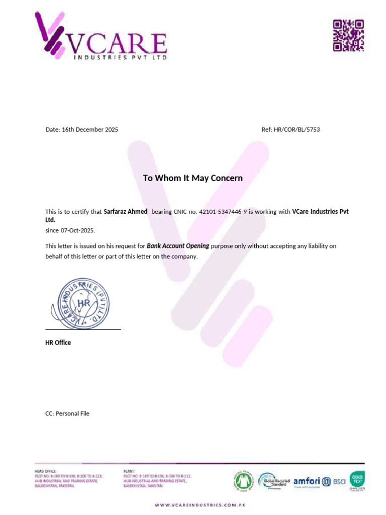 Bank Letter291025-15030 | PDF