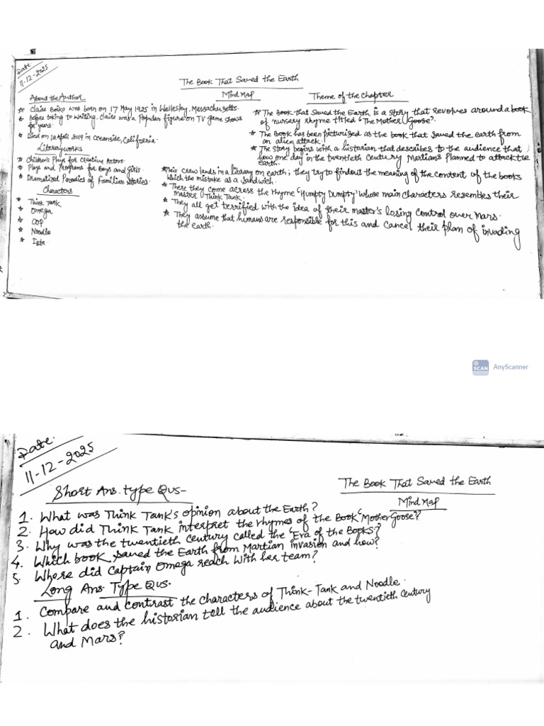 Mind Map and Questions To Be Done in Fair Notebook. | PDF
