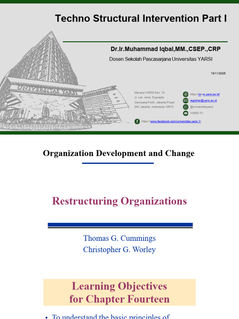 Techno Structural Intervention Overview | PDF | Business | Business ...