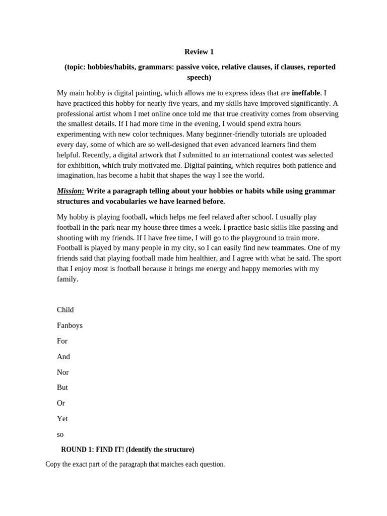 review 1 | PDF | Linguistics | Grammar