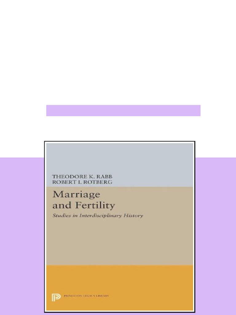 (Ebook) Marriage and Fertility: Studies in Interdisciplinary History by ...
