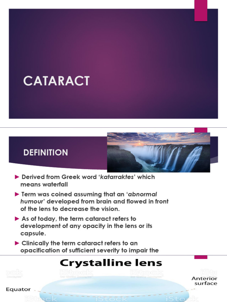 Cataract | PDF | Cataract | Medical Specialties