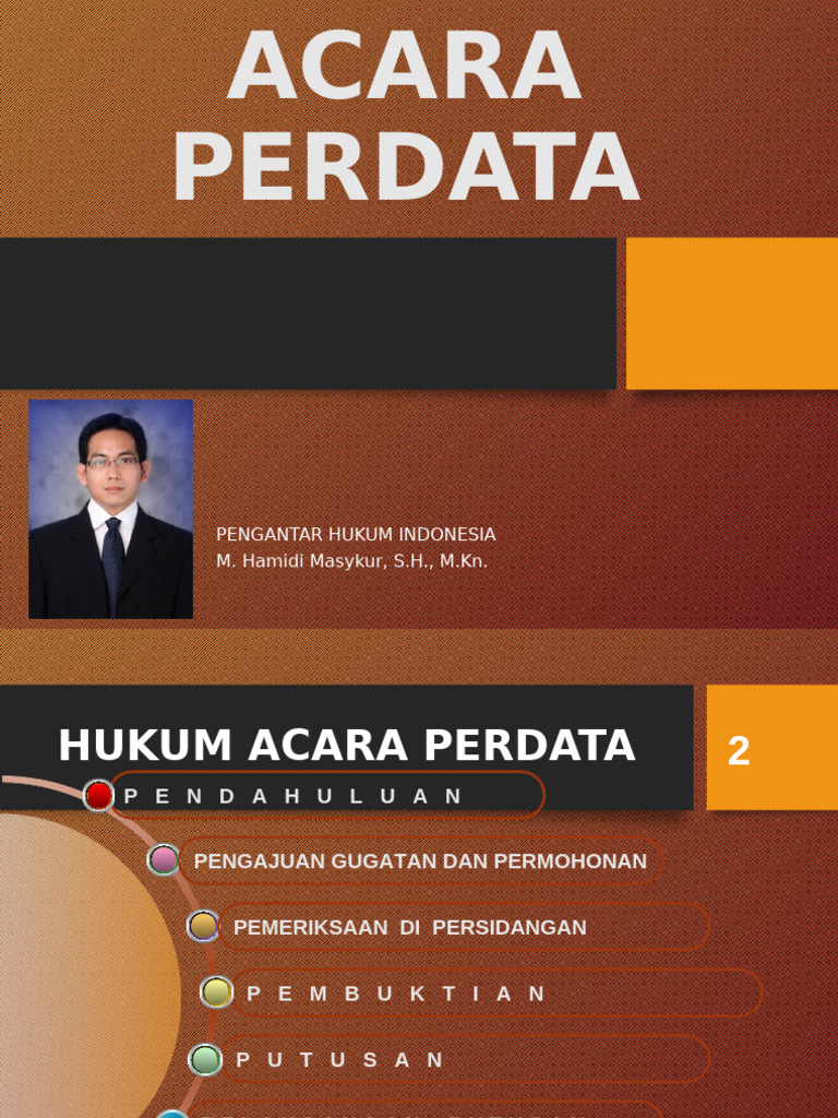 Ppt Hukum Acara Perdata | PDF