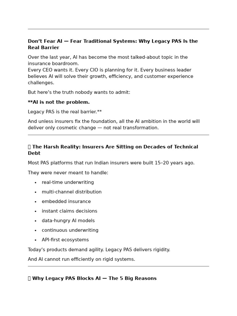 Don't Fear AI - Fear Traditional Systems | PDF | Artificial ...
