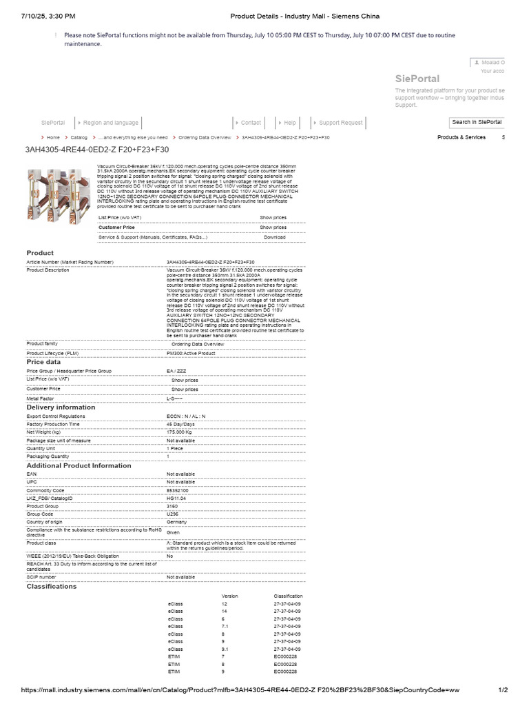 893651279-3AH4305-4RE44-0ED2-ZF20-F23-F30-Industry-Mall-Siemens-China | PDF