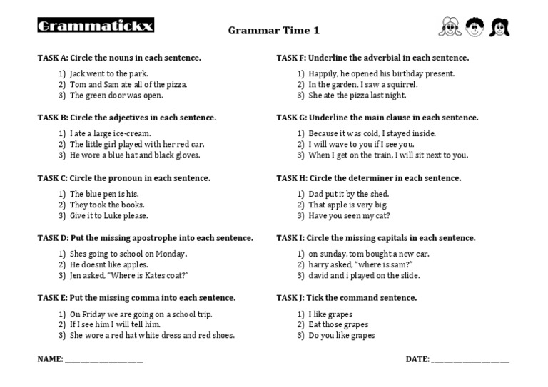 Grammar Time 1 | PDF