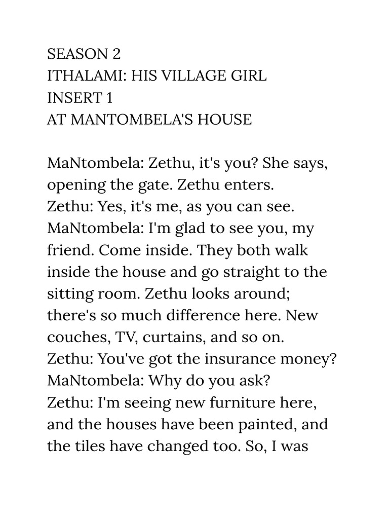 Ithalami - His Village Girl 2 | PDF