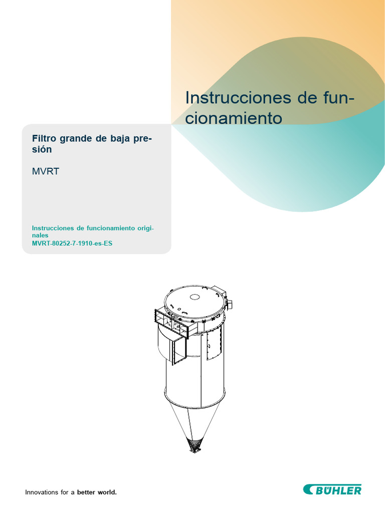 Instrucciones Filtro Baja Presión MVRT | PDF | Filtración