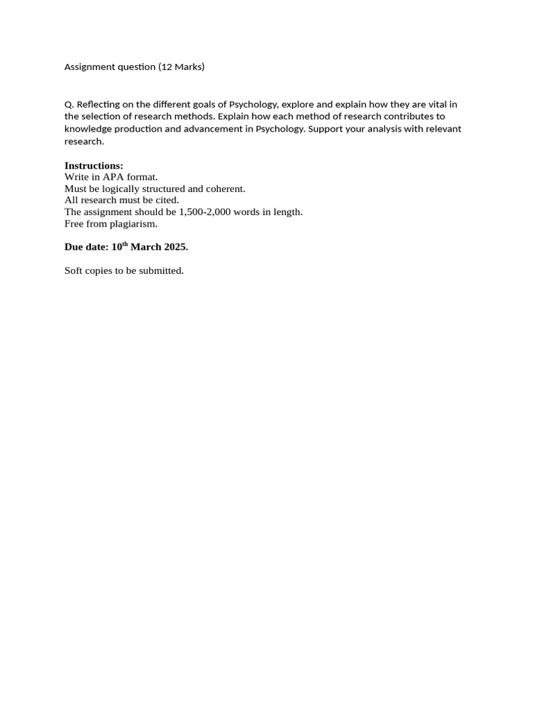Assignment Question | PDF