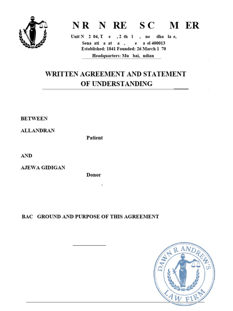Dawn R. Andre's Chamber - Allandran vs. Ajewa Gidigan | PDF | Organ ...