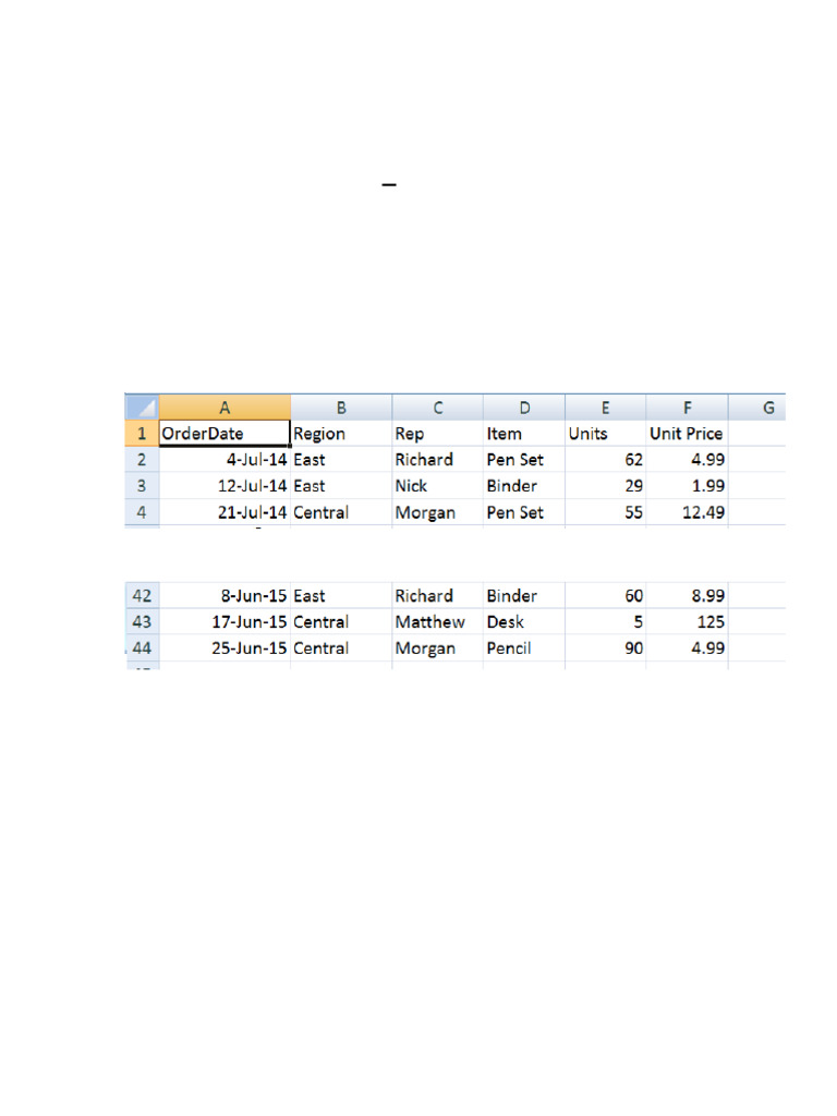 3 MS Excel Exercise | PDF