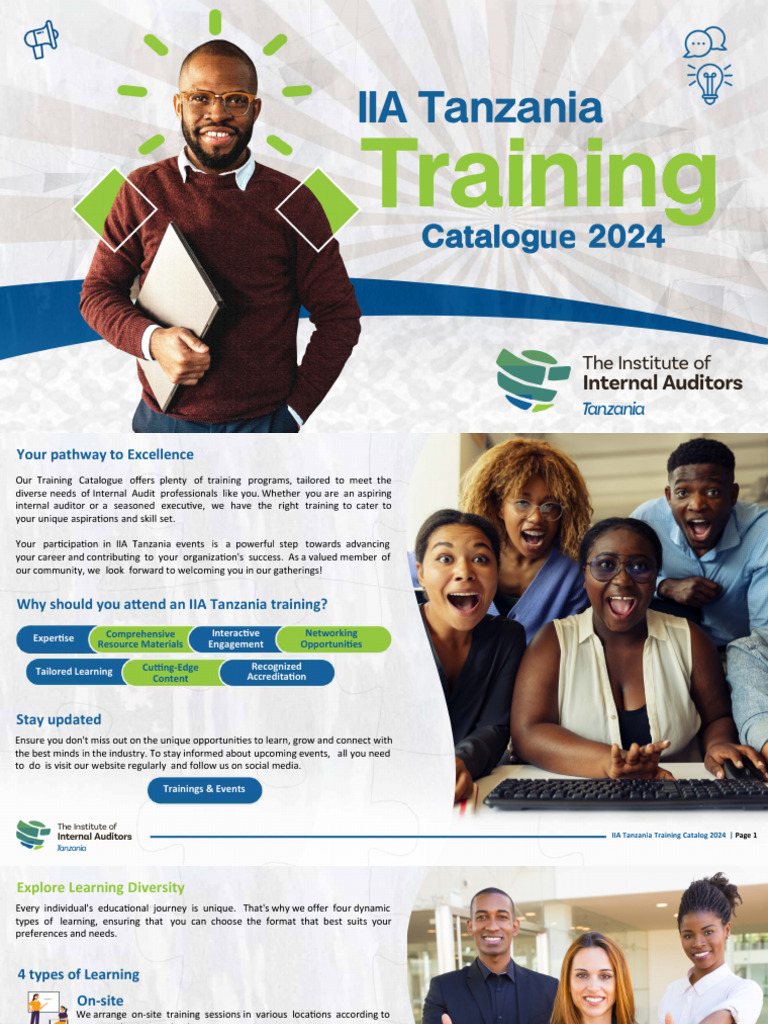Training Calendar 2024 IIA TZ FINAL | PDF | Internal Audit | Audit