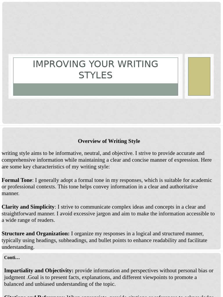 Enhancing Writing Styles for Clarity | PDF | Essays