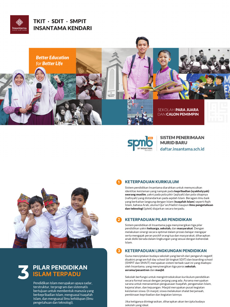 Brosur Spmb 2026 Kendari (Sdit-smpit-boarding) | PDF