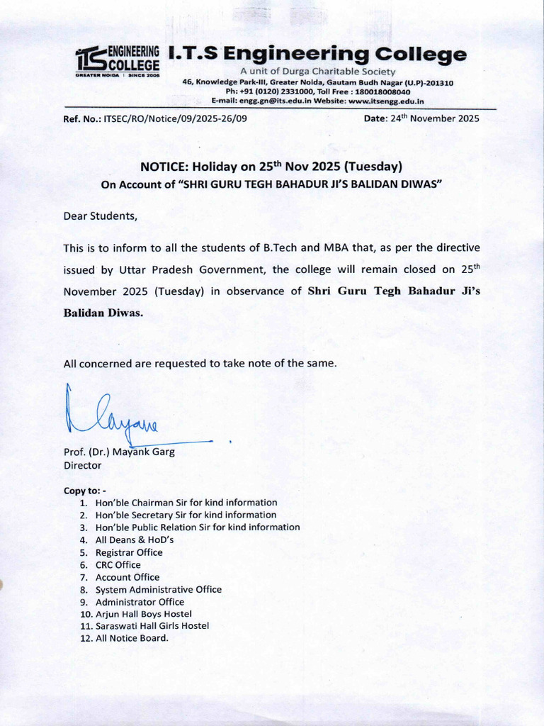 Encl.09 - Notice To Class Suspended | PDF