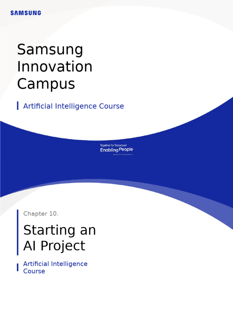 SIC_AI_Chapter 10. Starting an AI Project_v1.1 | PDF | Design Thinking ...