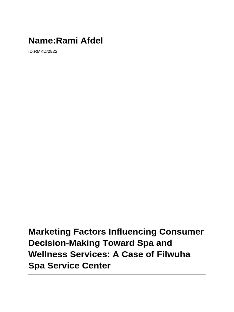 Copy of Ramis Proposal | PDF | Consumer Behaviour | Marketing