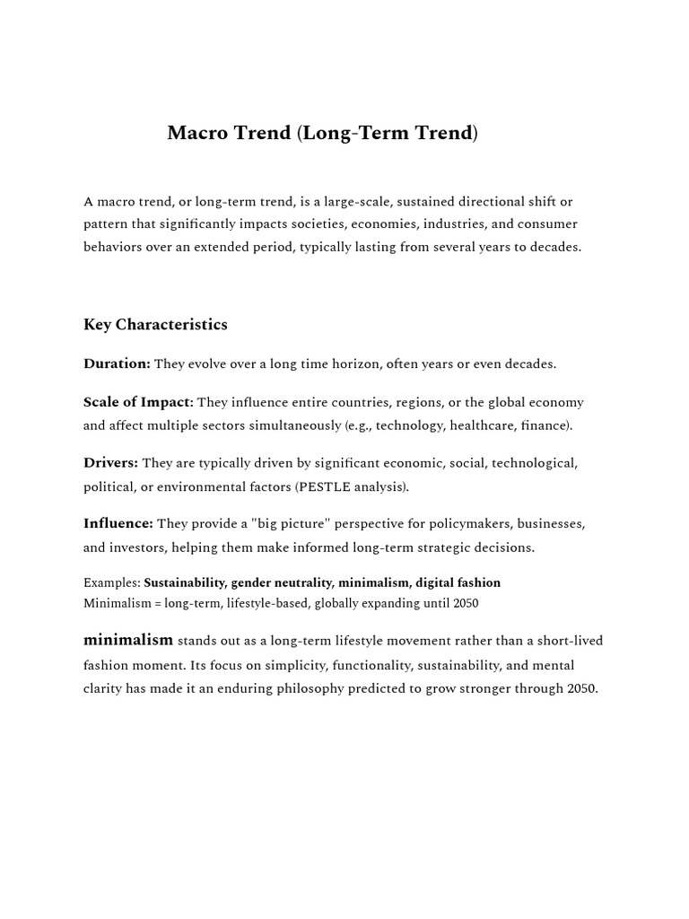 Long Term Trend - Assint4 | PDF | Brand | Fashion
