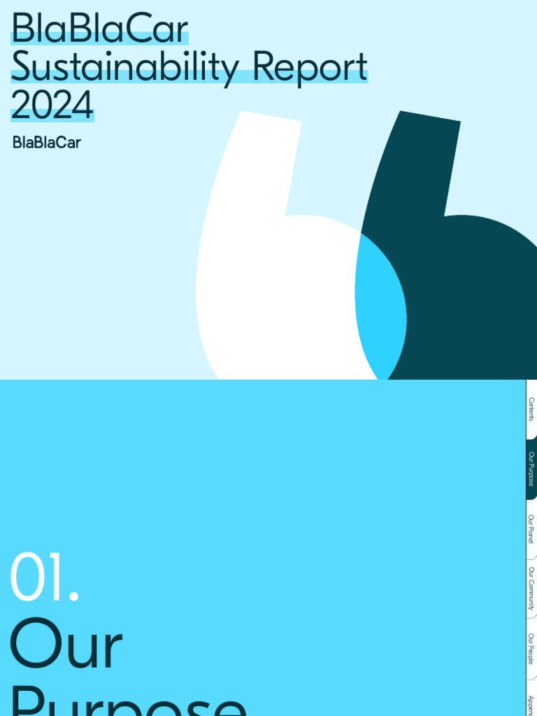 BlaBlaCar - Sustainability Report 2024 | PDF | Carbon Footprint | Transport