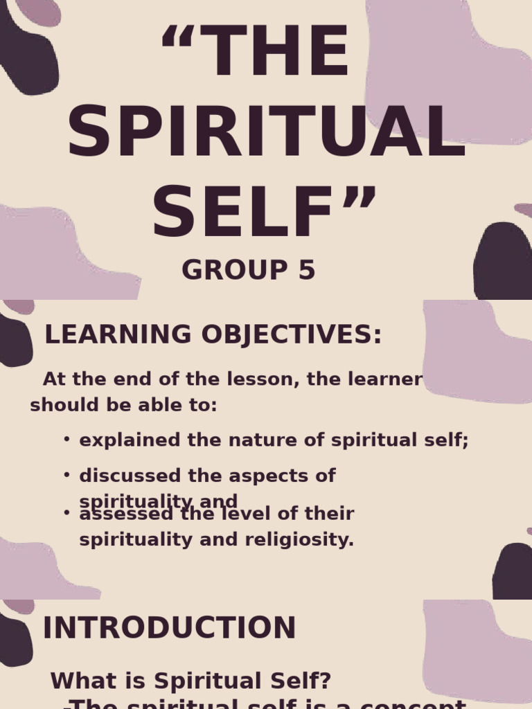 Understanding the Spiritual Self | PDF | Spirituality | Divinity