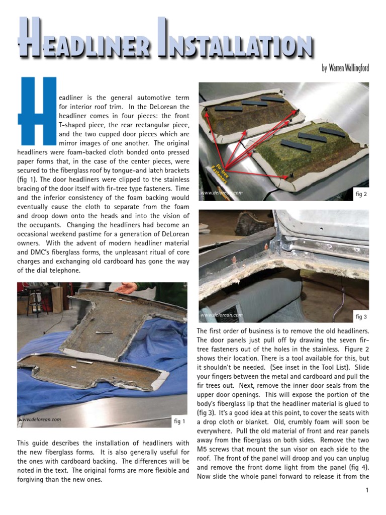 Headliner Installation | Download Free PDF | Adhesive | Door