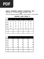 UCMAS Elementary B | PDF | Leisure