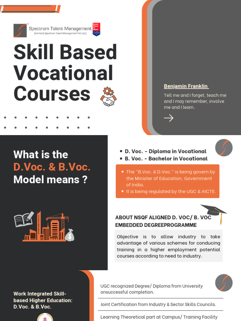 Spectrum - Dvoc & Bvoc | PDF | Apprenticeship | Employment
