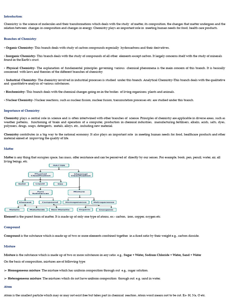 1.some Basic Concepts of Chemistry - Smart Booklet - Watermark | PDF ...