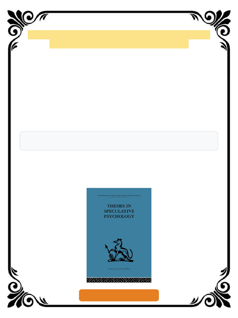 Themes in Speculative Psychology Nehemiah Jordan ebook full series ...