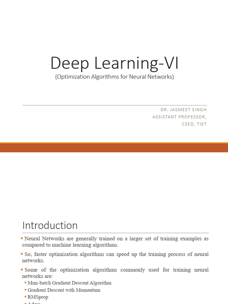 Deep Learning VI | PDF | Applied Mathematics | Algorithms