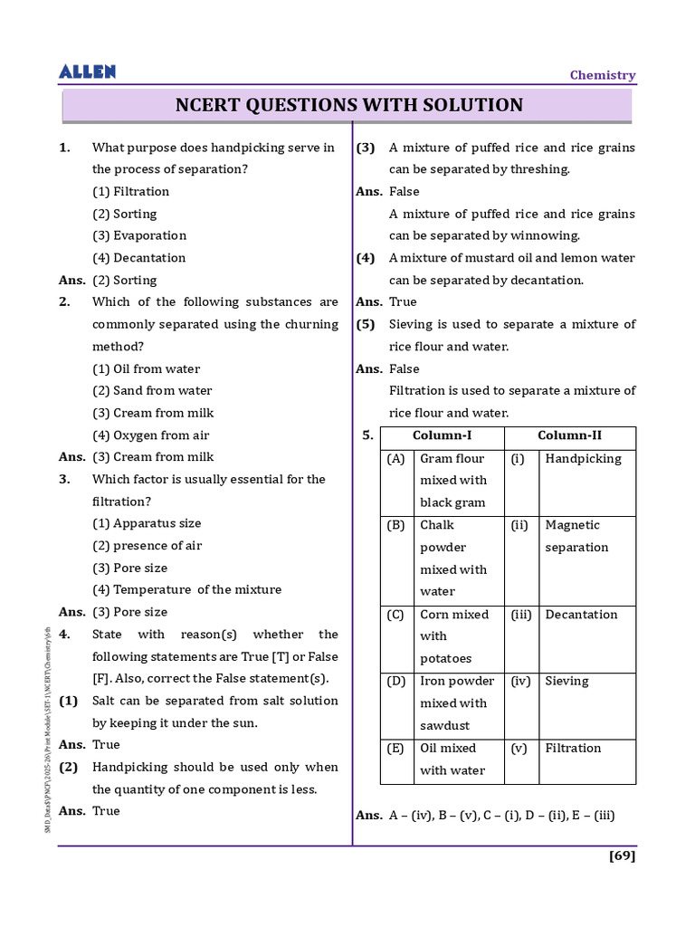 Separation Techniques in Chemistry | PDF | Filtration | Mixture