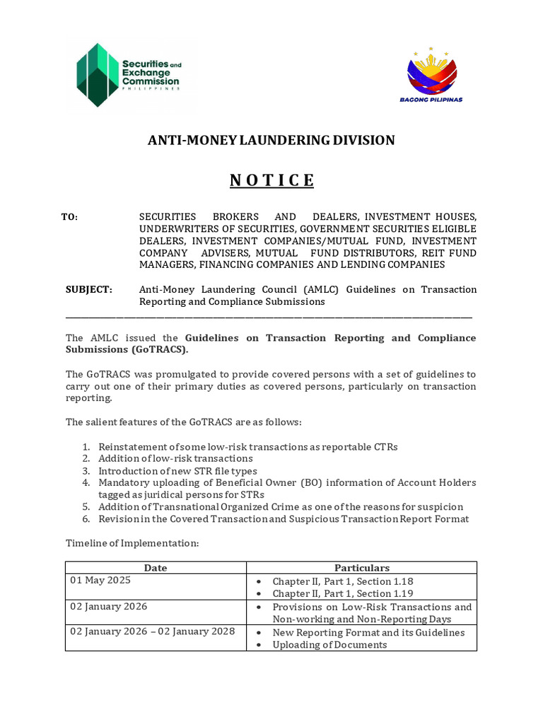 2024Notice-on-AMLC-Guidelines-on-Transaction-Reporting-and-Compliance-Submissions_rev | PDF ...