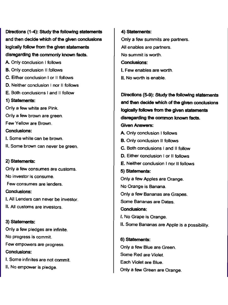 Syllogism 3 PDF | PDF