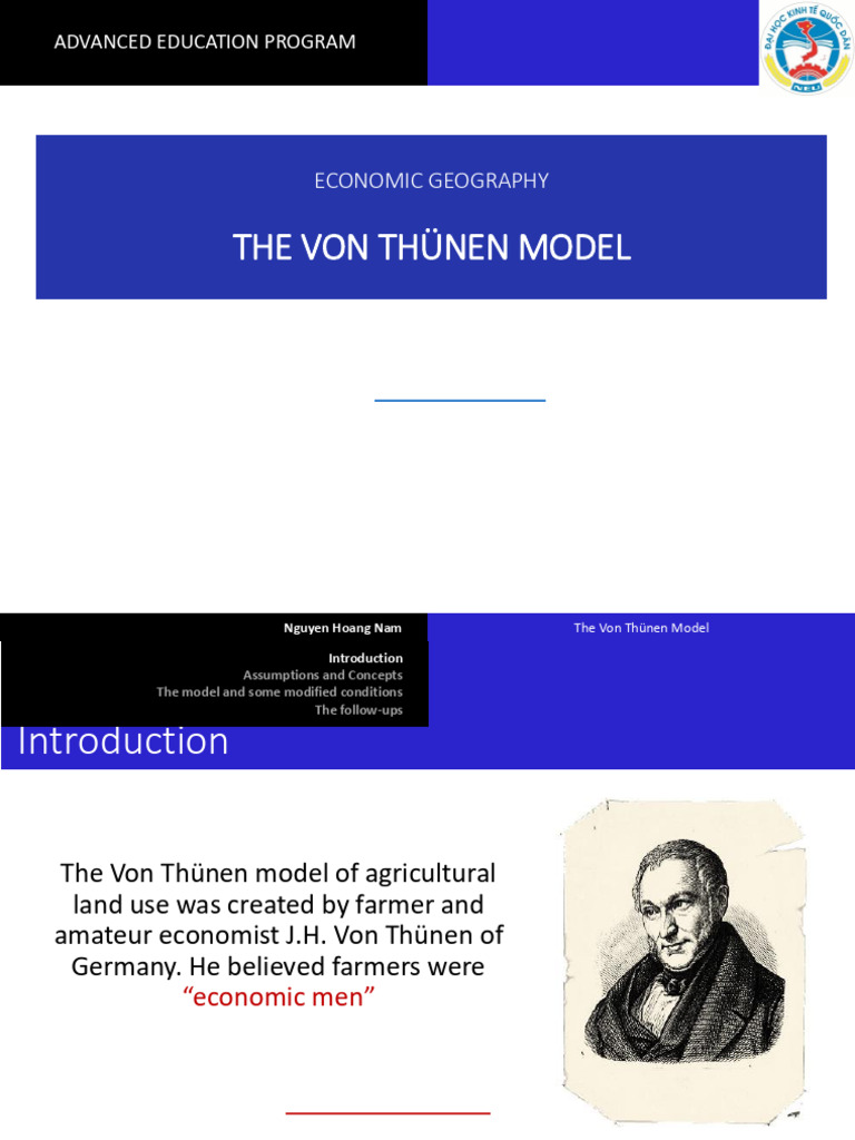 Chap 315-Details On Von Thunen Model | PDF | Agriculture | Economies