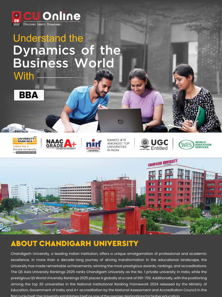 CU Online BBA Brochure | PDF