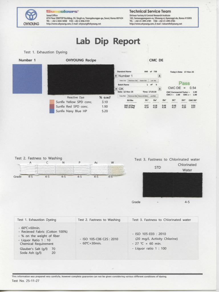 TS Lab Dip 251127 Alrowad BT6 (Cotton3, Cvc3) | PDF