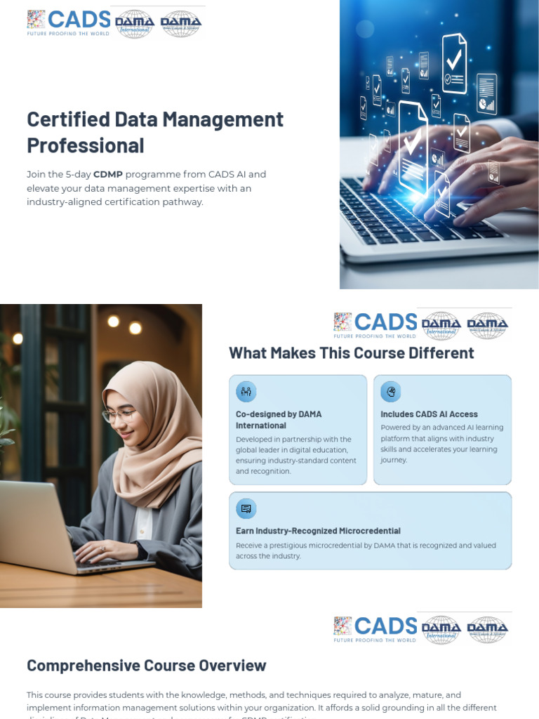 CDMP Certification Course Overview | PDF | Data Management | Data