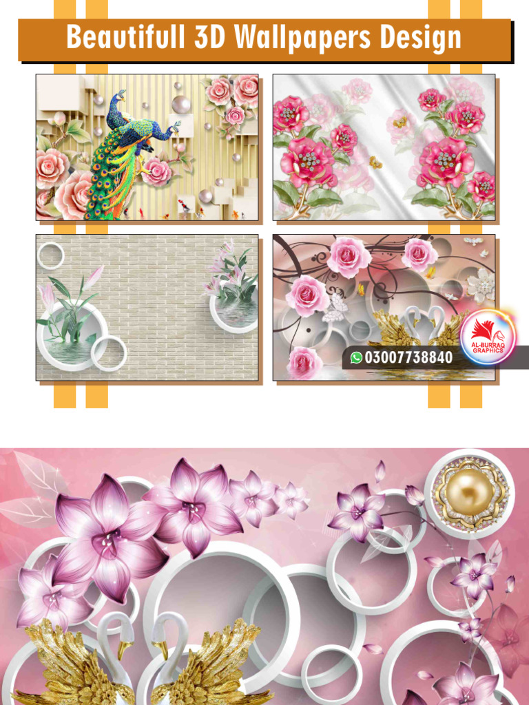 Beautifull 3D Wallpapers Design ( 50 to 75 ) | PDF